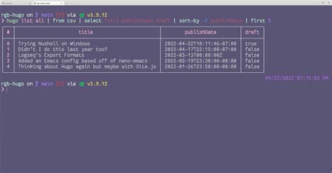 Trying Nushell On Windows Random Geekery