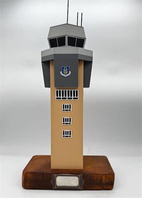 Air Traffic Control Atc Tower Art On Wooden Stand Custom Options