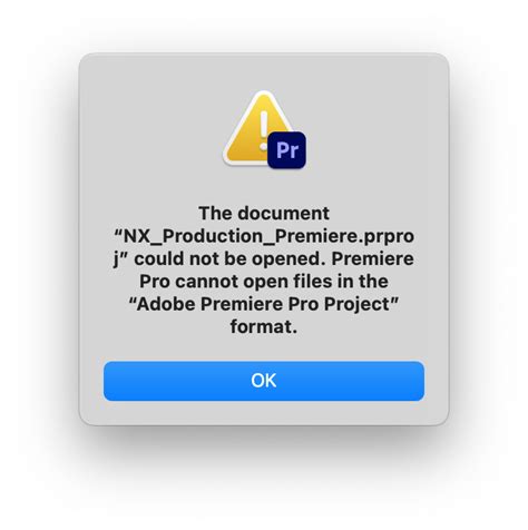 Premiere Pro Cannot Open Files In The Adobe Premie Adobe Support