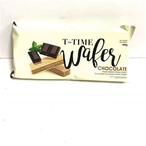 T Time Wafer Chocolate Flavour 180g Lazada