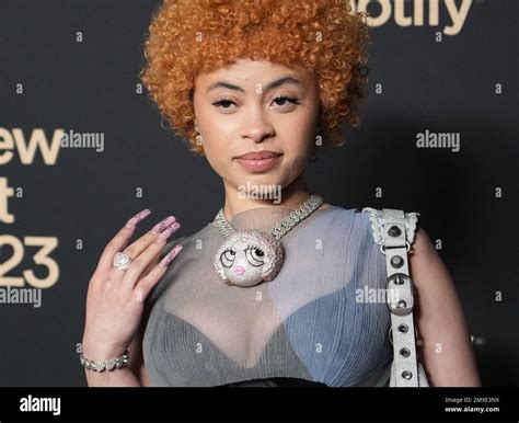 West Hollywood Ca February 2 2023 Ice Spice Arrives At The Spotify