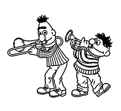 Bert And Ernie Kleurplaten Kinderen Kleurplaat