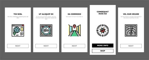 Map Location System Onboarding Icons Set Vector 9871330 Vector Art At Vecteezy