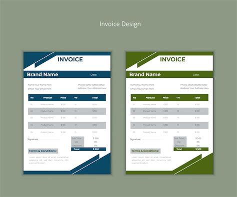 Premium Vector Vector Minimal Invoice Template Vector Design
