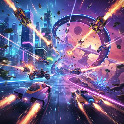Neon Fury Racers 3d Racing By Jabali Ai