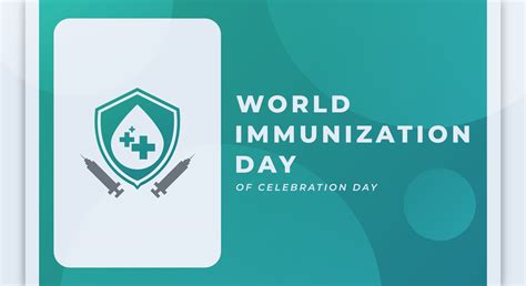 World Immunization Day Celebration Vector Design Illustration For