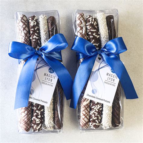 Milk And White Chocolate Pretzel Rods Assorted Decorations — Maggie