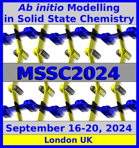 Mssc Ab Initio Modelling In Solid State Chemistry Thomas Young Centre