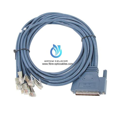 Cisco New Network Cable Cab Octal Async 8 Lead Octal Cable 68 Pin To 8 Male Rj 45s For Cisco