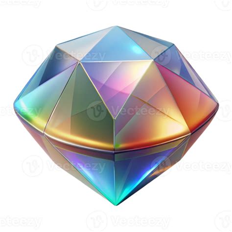Iridescent Geometric Shape 55387968 Png