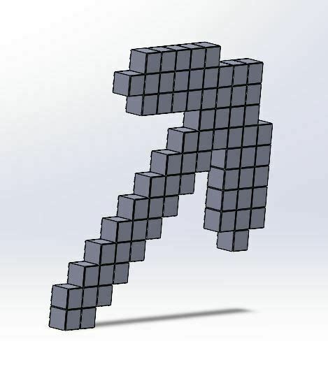 🗡️ Minecraft Pickaxe Pico De Minecraft・archivo Stl Gratis Para ・cults