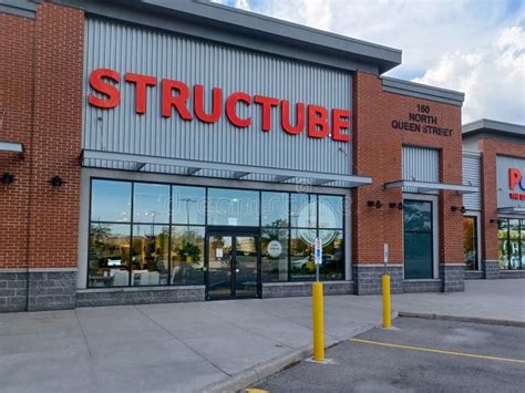 Structube Company Sign View Editorial Stock Image Image Of People Facade 375464799