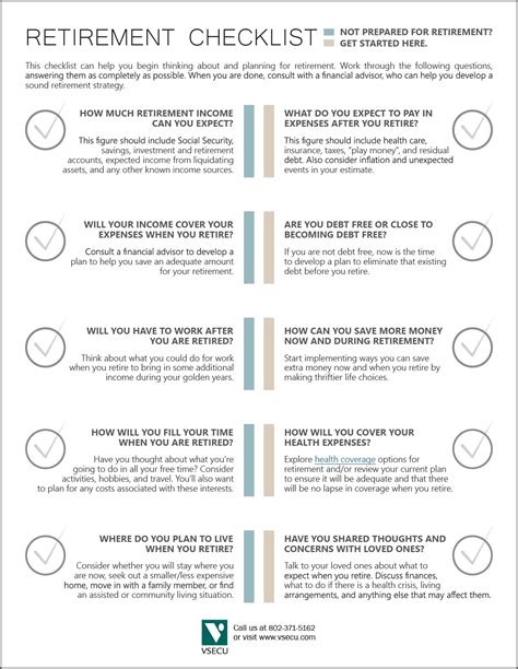Retirement Planning Checklist Eastrise