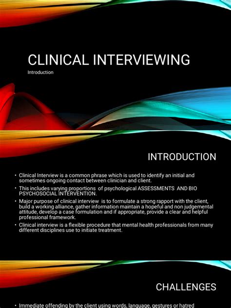 Intro Clinical Interview Pdf