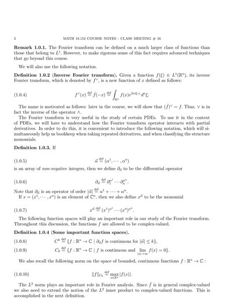 Solution Pde Lec 16 17 18 Introduction To The Fourier Transform