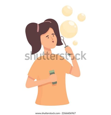 Play Blowing Bubbles Icon Cartoon Vector Stock Vector Royalty Free 2266606967 Shutterstock
