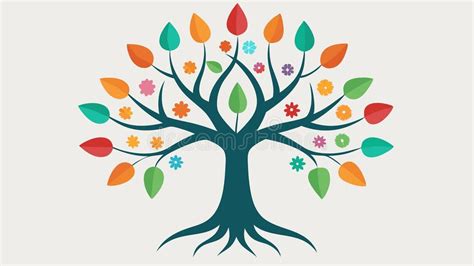 Tree Of Strength A Tree With Roots Labeled With Different Neurodiverse