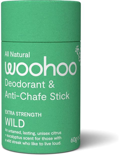 Woohoo Body Natural Deodorant And Anti Chafe Stick 60 G Wild Amazon