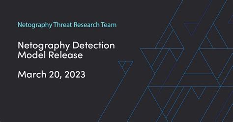Netography Detection Model Release March 20 2023 — Netography