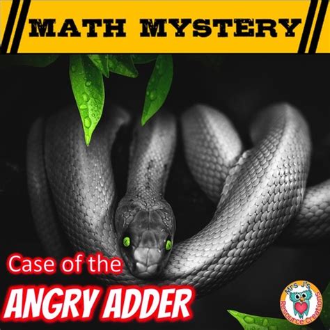 Addition Math Mystery Activity Video Hook Case Of The Angry Adder