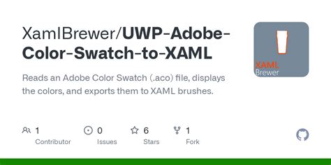 GitHub XamlBrewer UWP Adobe Color Swatch To XAML Reads An Adobe Color Swatch Aco File