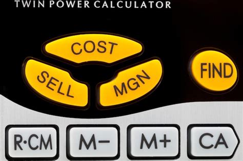 Premium Photo Cost Sell Margin Keys Of Financial Calculator