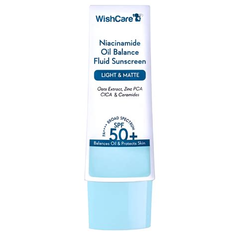 Wishcare Niacinamide Oil Balance Fluid Sunscreen Spf 50 Pa 50g Pixie La Bella