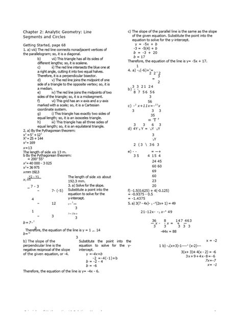 Mpm2d Chapter 2 Solutions Pdf