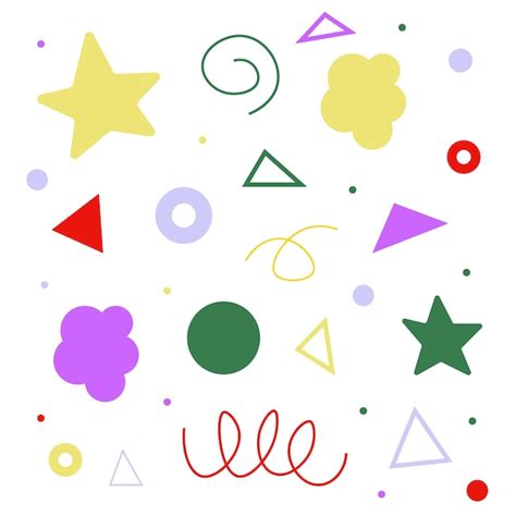 Formas Abstractas De Colores Vector Premium