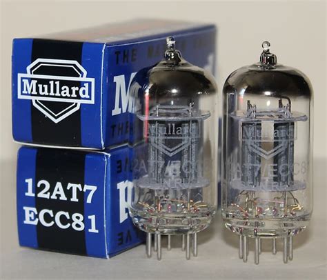 Matched Pair Mullard 12at7 Ecc81 Tubes Brand New In Box Reverb