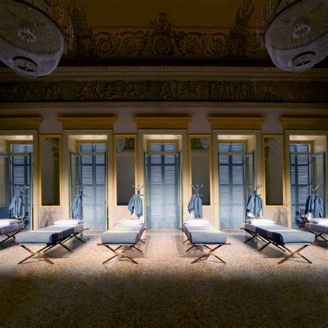 Models Nap On Thom Browne Bedding During Milan Performance