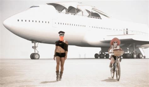This Insane 747 Turned Art Installation Just Touched Down At Burning