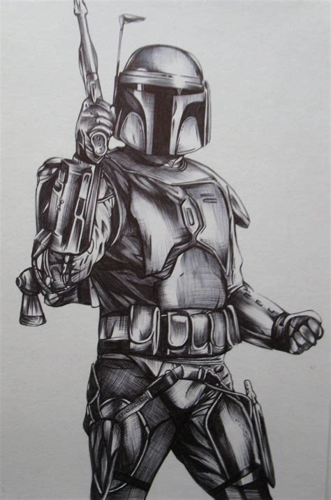 Jango Fett Helmet Drawing At Genjosieblog Blog