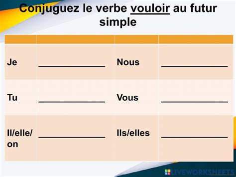 Conditionnel Présent Online Exercise For Live Worksheets