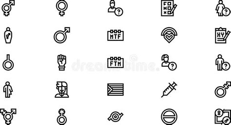 Gender Identity Icons High Quality Vector Icons Collection With