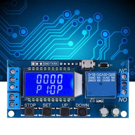 5v 12v 24v Time Delay Relay Module Delay Off Cycle Timer 0 01s‑9999min With Lcd Display Daraz Pk
