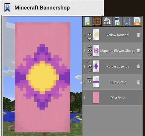 How To Make A Flower Banner In Minecraft Flower Banner Pattern