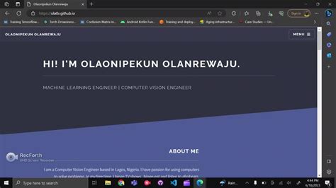 Ola O On Linkedin Opentowork Computervision Machinelearning