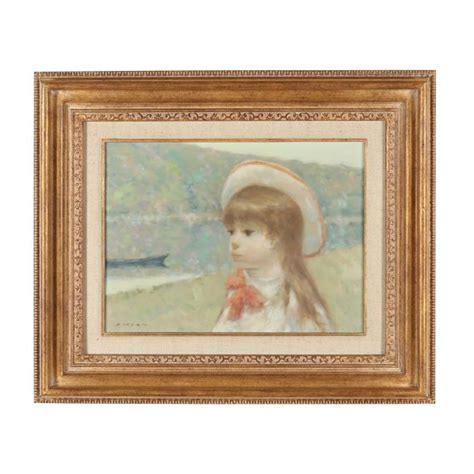 André Gisson American 1921 2003 Young Girl With A Hat Lot 1515