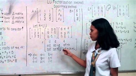 Lu Factorization Method Tutorial Using Doolittles Method Youtube