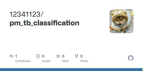 Github 12341123pmtbclassification