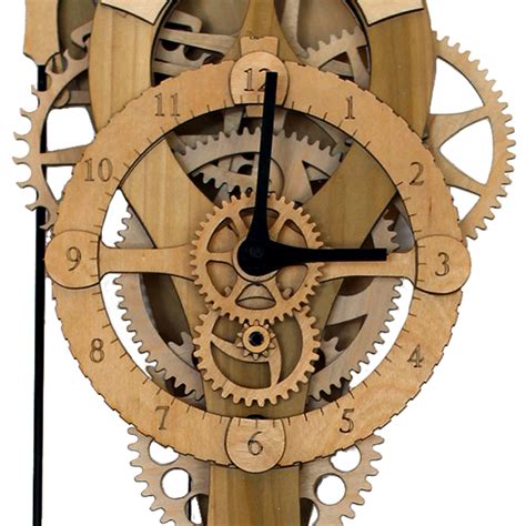 Wooden Gear Wall Clocks