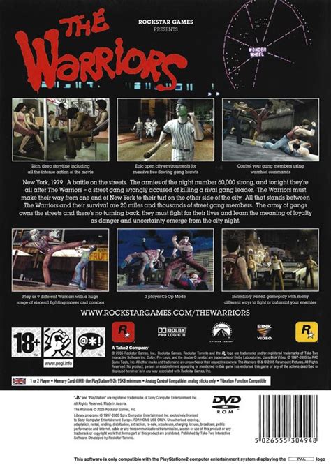The Warriors Cover Or Packaging Material Mobygames