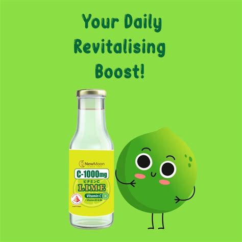 Expiry Apr26 New Moon C 1000mg Vitamin C Lime Drink 150ml X 4 X 6