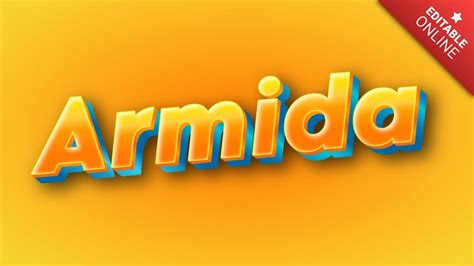 Armida Text Style Effects Generator