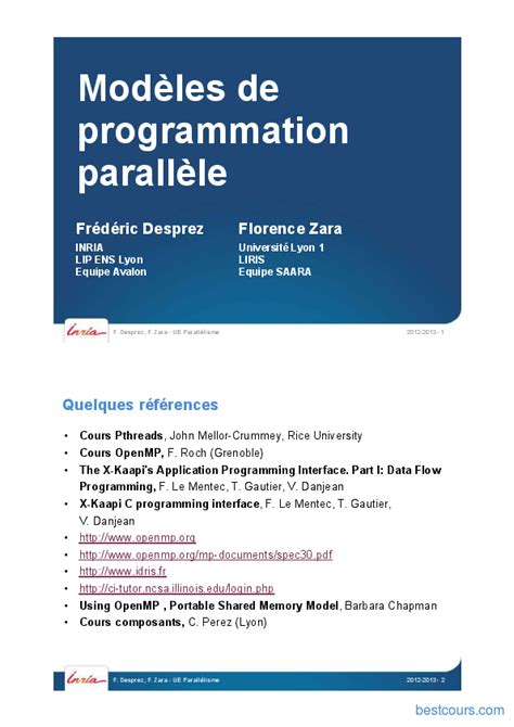 programmation parallèle cours pdf pthreads openmp and mapreduce