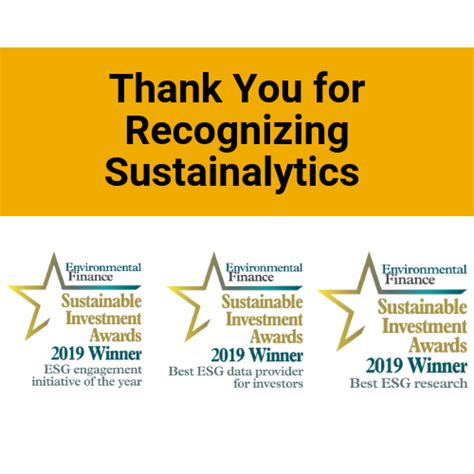 Karin Malmberg On Linkedin Sustainalytics Is Awarded Best Esg Data Provider For Investors Best