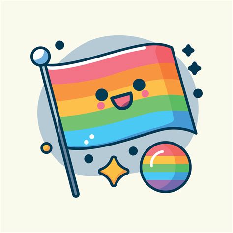 Cute Rainbow Pride Flag Vector Illustration 41456797 Vector Art At Vecteezy