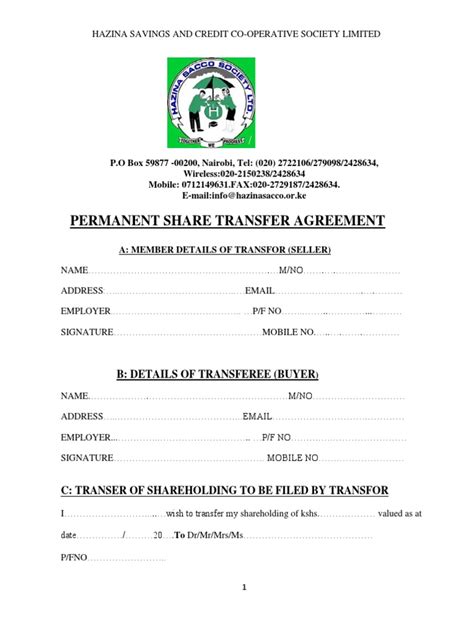 Share Transfer Form Pdf Pdf Business Law