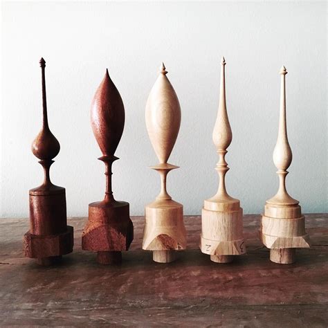 Woodturning Finial For Artistic Woodwork Decorative Wooden Finials